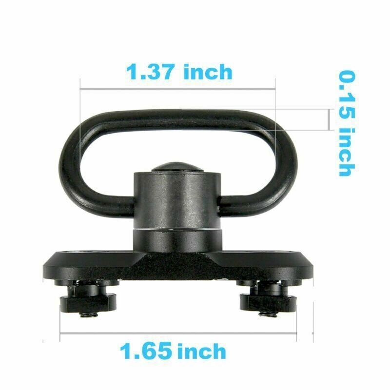 2 Point Sling Adjustable Strap + 2Pcs M-Lok Mlock QD Sling Swivels ...