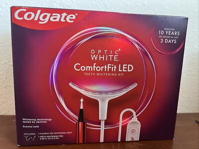 Colgate Optic White ComfortFit LED Teeth Whitening Kit Pen + 4 ...