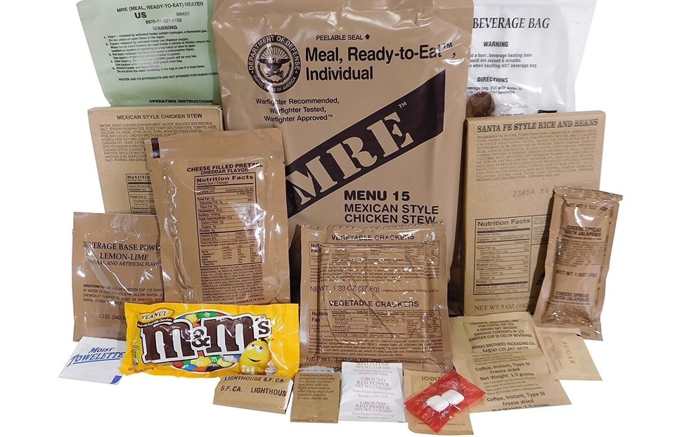 MRE U.S. Military Meals - 2 Ready to Eat Complete Shredded Beef,3 ...