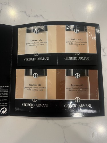 Giorgio Armani Luminous Silk Perfect Glow Flawless Foundation Sample ...