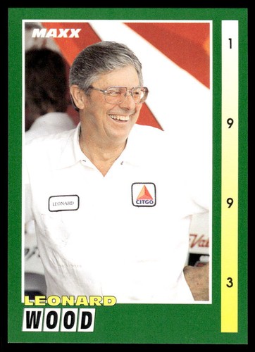 Leonard Wood 1993 Maxx Race Cards # 157 Base | eBay