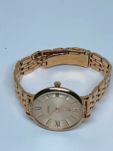 Fossil ES3435 Jacqueline Women's Gold Stainless Steel Analog Quartz ...