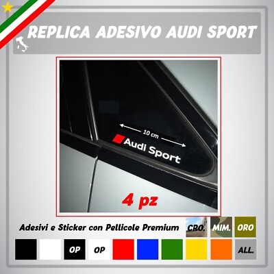 4 Stickers Audi Sport S Line Window a1 a3 a4 a5 a6 a7 Tt q3 q5 S3 S ...