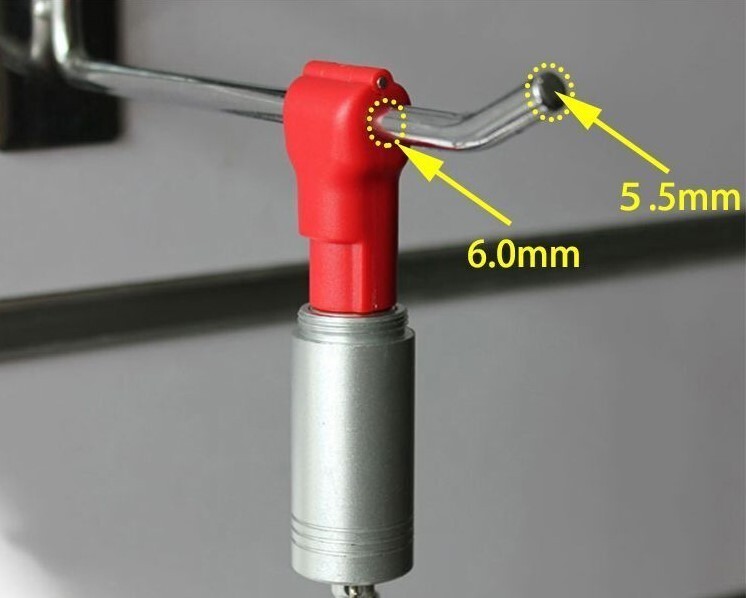 100pcs 4.5/6/7mm(6MM) Anti-Theft Peg Hook Security with 4 Magnetic keys ...