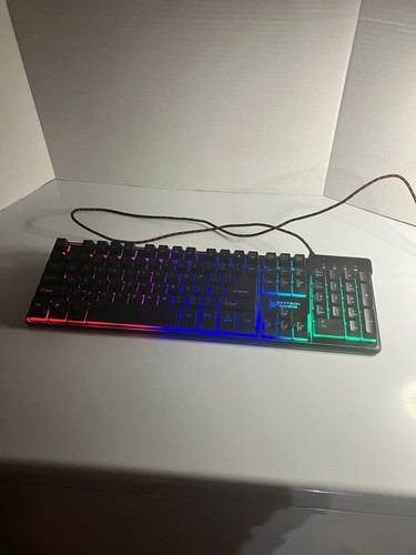 Skytech Gaming Keyboard K-1000 Rainbow Lit TESTED | eBay