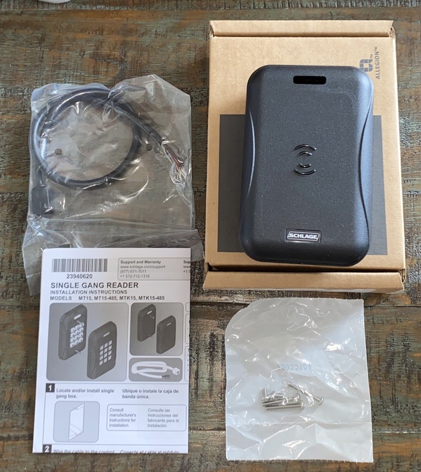 Schlage Mt15 Card Reader Access Device Single Gang | eBay