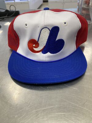 VTG Montreal Expos Snapback Mesh Trucker Hat Cap 80's MLB Deadstock | eBay
