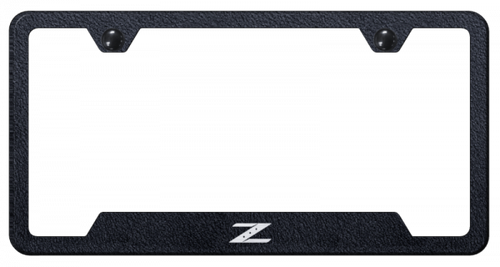 Nissan Z Laser Etched Logo Notched License Plate Frame Official ...