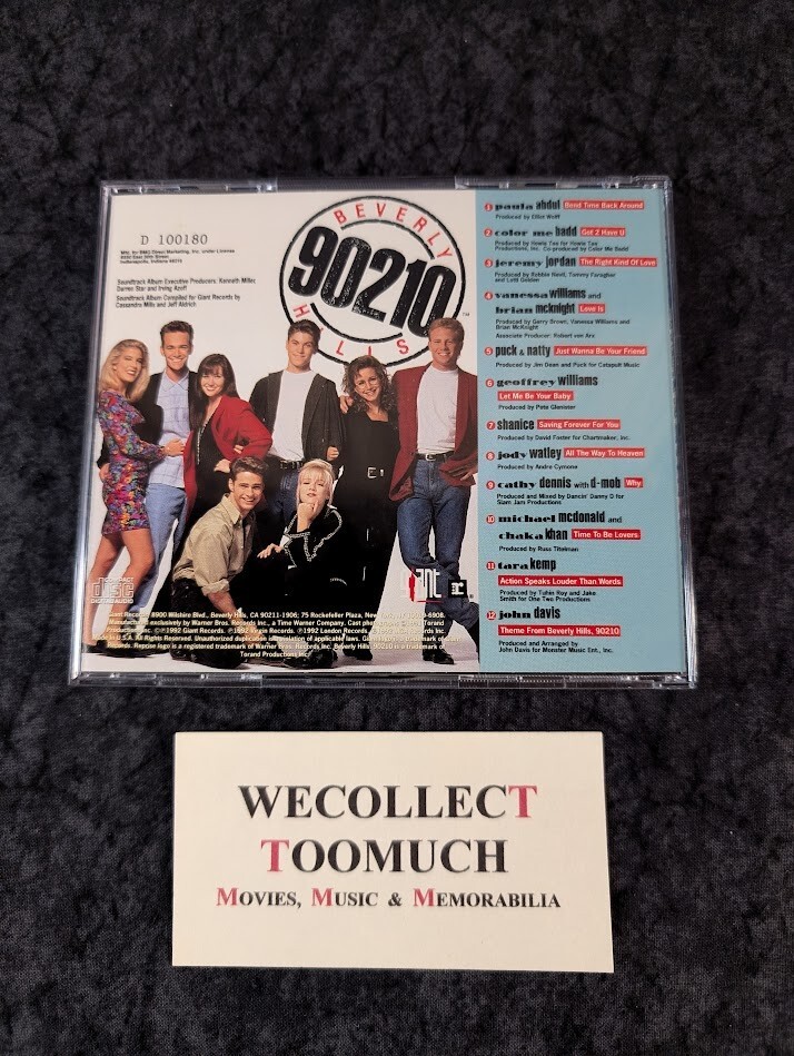 Beverly Hills 90210 The Soundtrack 1992 CD Giant First Edition 12 ...