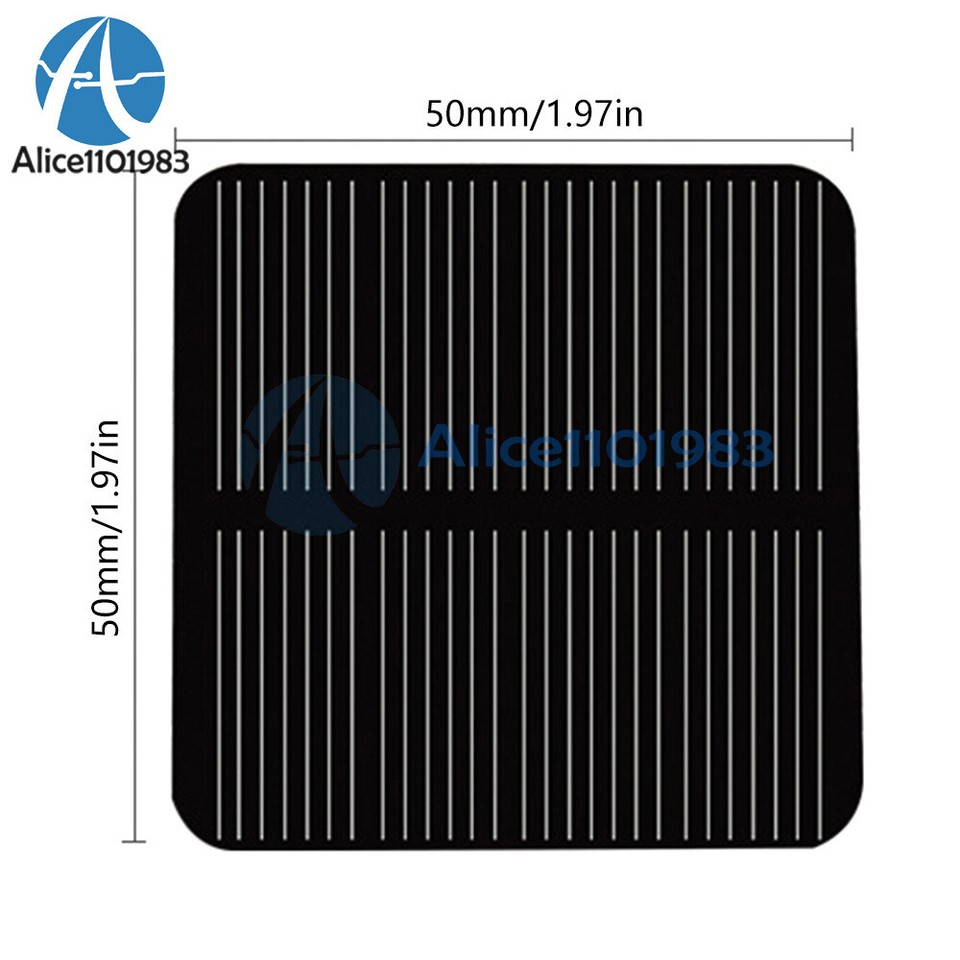 10PCS 2V 160mA 50*50MM Solar Panels DIY Chargers Monocrystalline ...