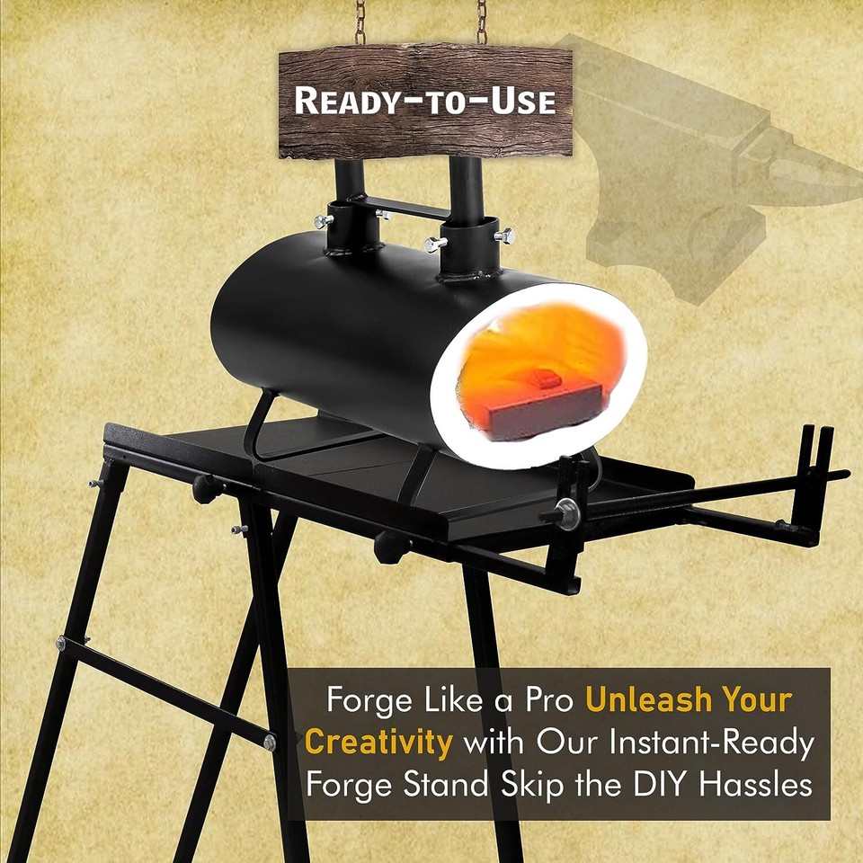 Blacksmith Forge Stand Compatible with Single & Double Burner forge | eBay