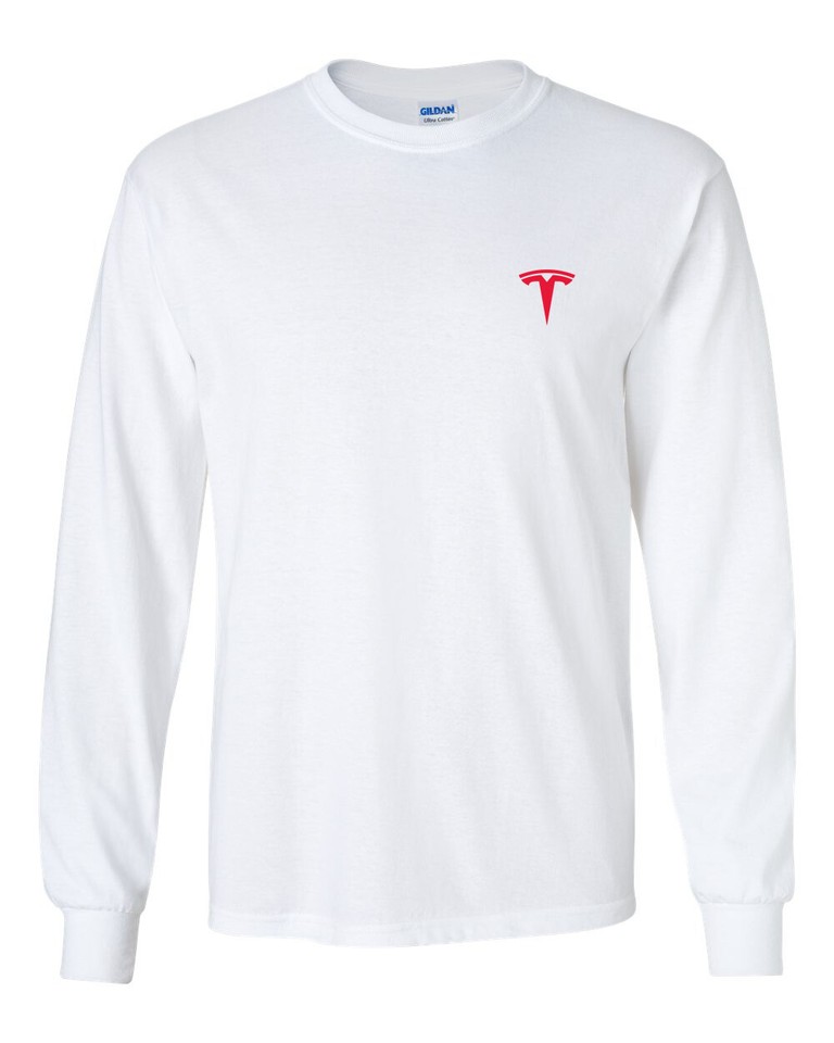 Tesla Fashion Men Women Long Sleeve Adult T-shirt Cotton NEW | eBay