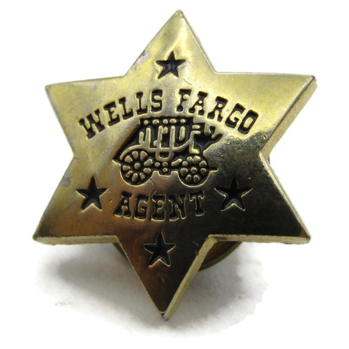 Wells Fargo Agent Pin Gold Tone | eBay