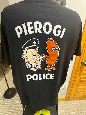 WHITING POLICE DEPARTMENT LODGE 68 PIEROGI POLICE T-SHIRT XXL PIEROGI ...