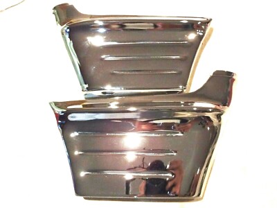 56 1956 Chevy, Chevrolet Chrome Front Fender & Grill Side Wrap Around ...