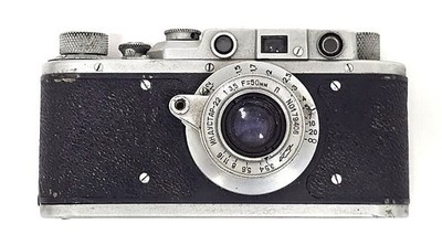 Zorki 1 Soviet Rangefinder Camera Industar-22 50mm f/3.5 Lens USSR ...