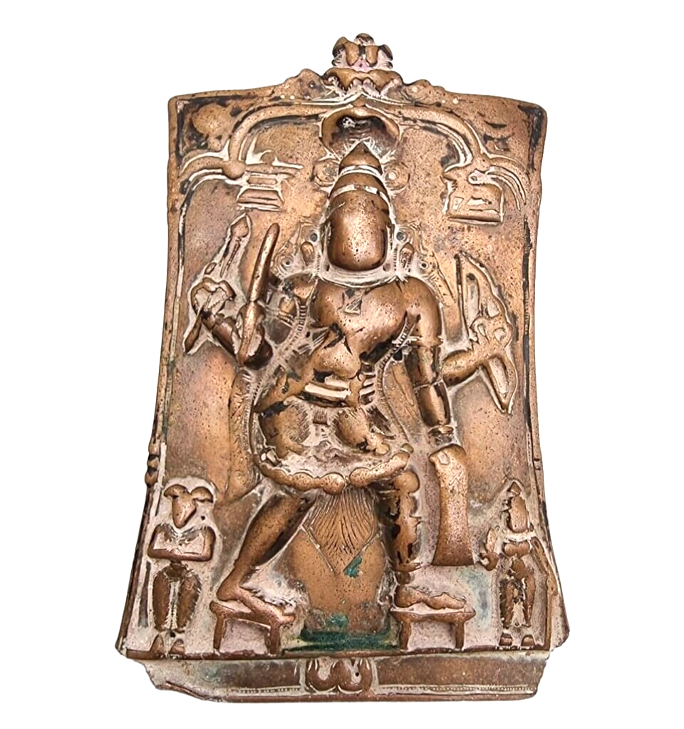 Original 1800's Old Antique Copper God Veerabhadra Shiva Figure ...