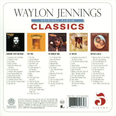 WAYLON JENNINGS - ORIGINAL ALBUM CLASSICS [DIGIPAK] NEW CD 888837194723 ...
