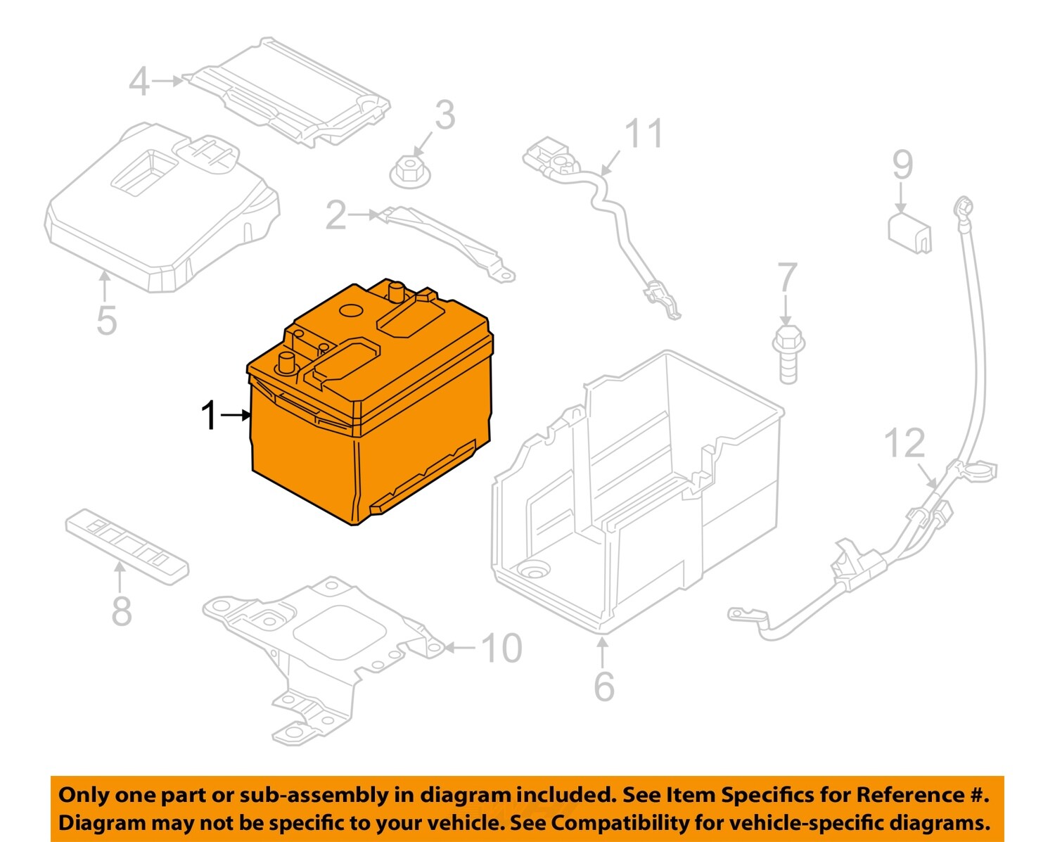 Ford BXT96R590 Genuine OEM Factory Original Battery for sale online | eBay