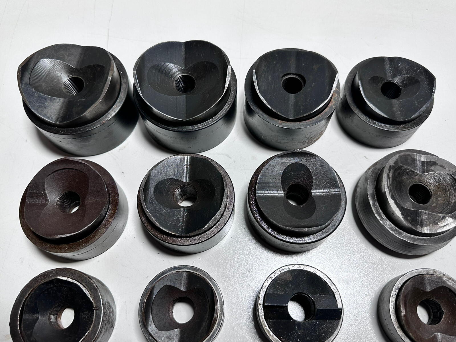 Lot of 12 Greenlee Assorted O.D. Diameter Knockout Punch Die Set | eBay