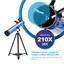 700mm Reflector Astronomical Telescope 210X with Phone Adapter for Moon ...