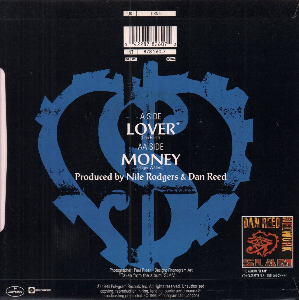 Dan Reed Network Lover 7" vinyl UK Mercury 1989 promo in release date ...