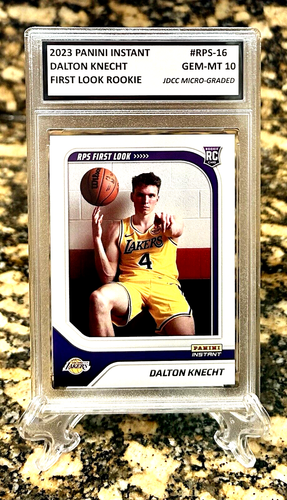 DALTON KNECHT Lakers Panini FIRST LOOK Graded Gem-Mt 10 ROOKIE CARD # ...
