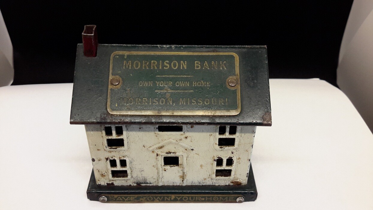 Morrison Bank. Morrison Missouri. Metal House Building. Vintage | eBay
