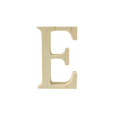Pine Standing Wood Letter E, 2-inch, 3-count | eBay