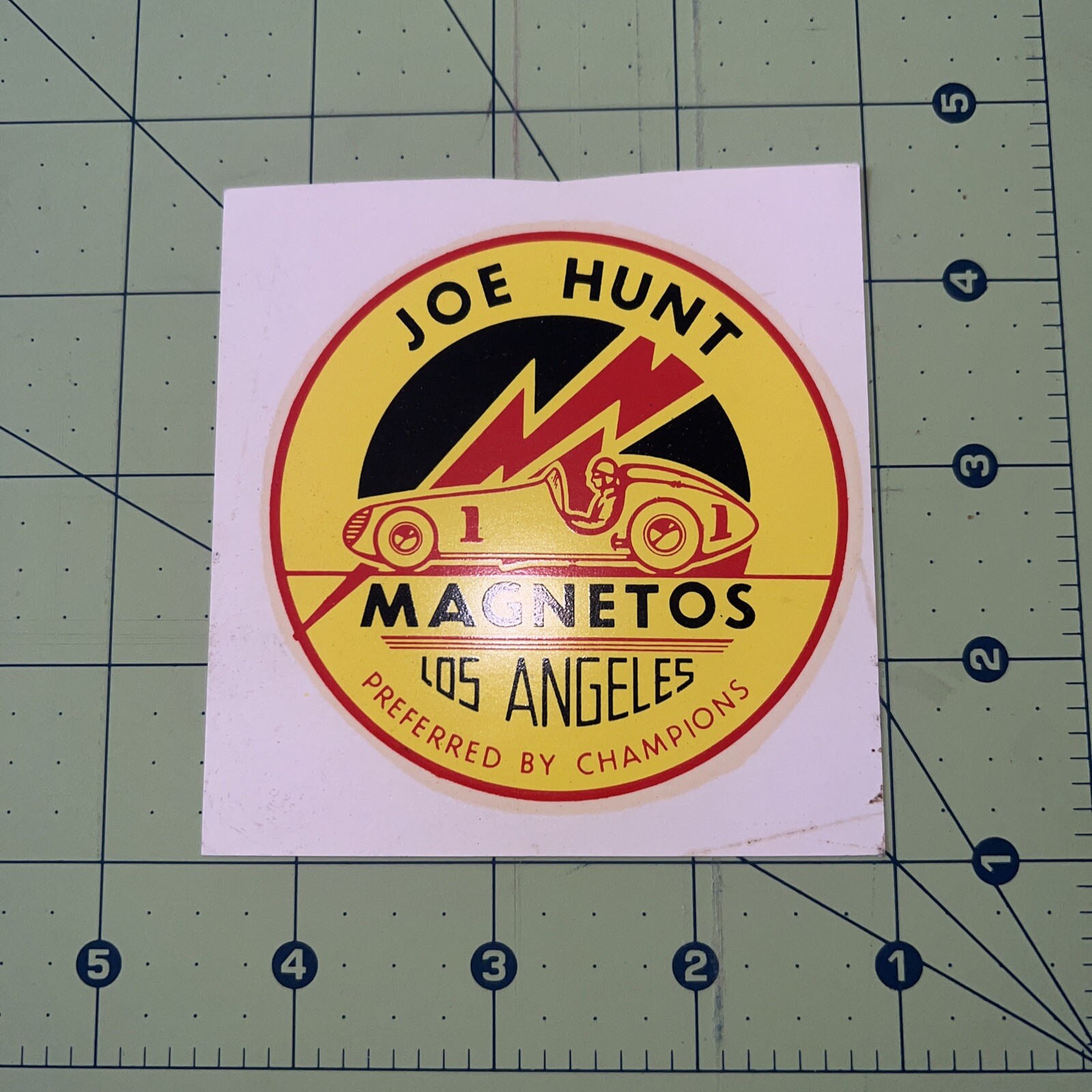 Joe Hunt Magnetos LA Vintage Decal | eBay