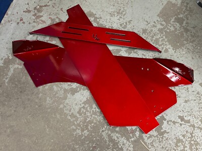 4 Piece Aluminium Splitter with Slots for Polaris Slingshot-Sunset Red ...