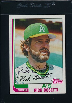 1982 Topps #392 Rick Bosetti A's Signed Auto *12565 | eBay