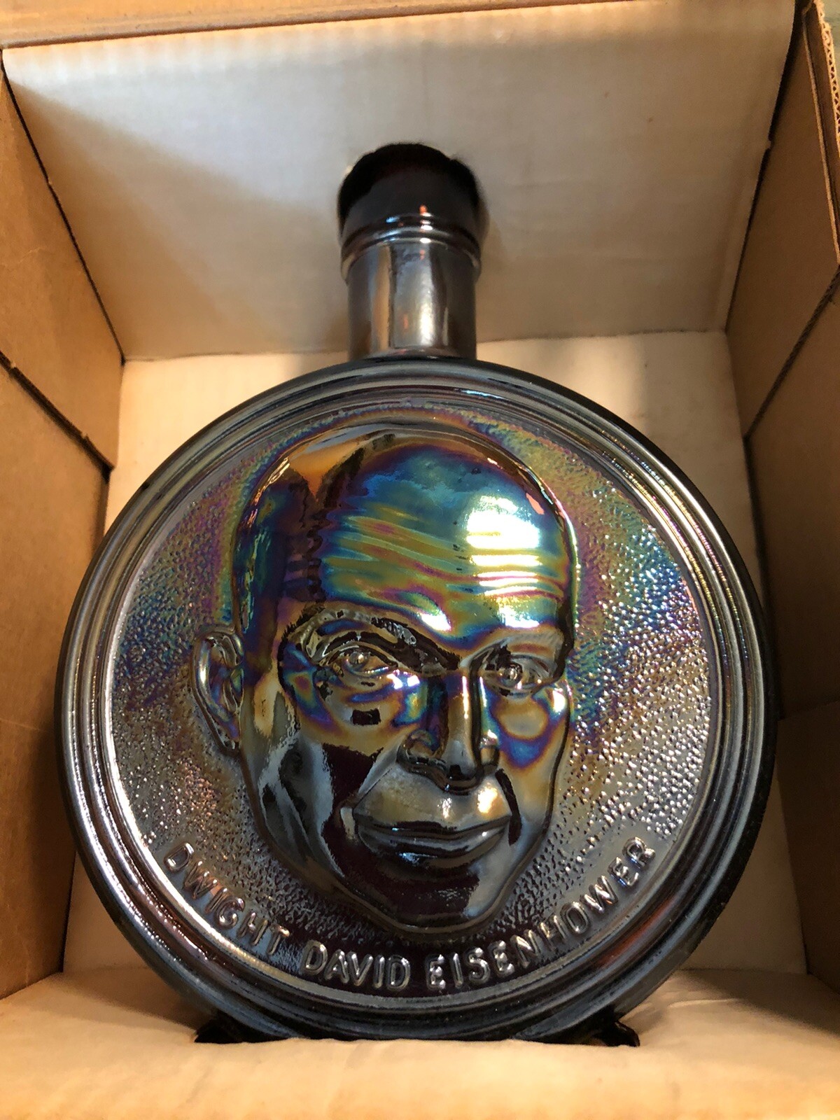 Wheaton Glass Bottle Decanter President Series Dwight D Eisenhower 1st ...