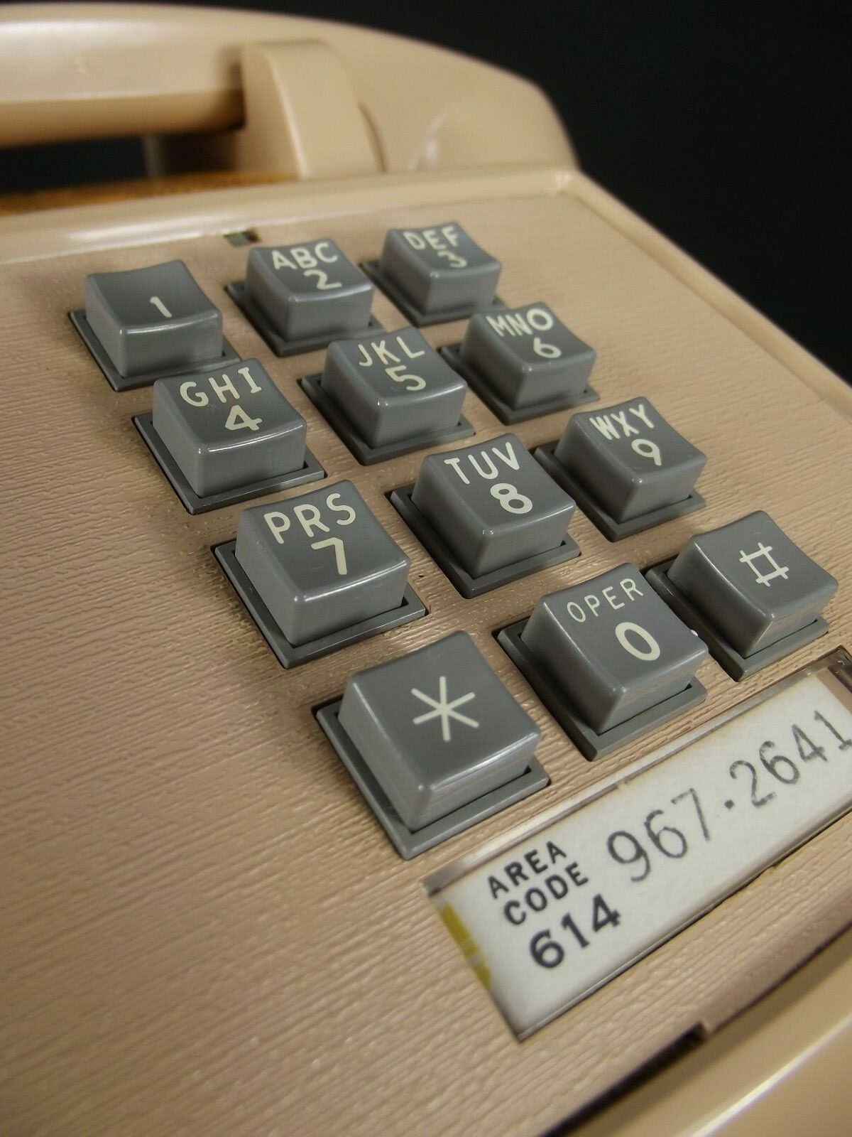 vintage phone beige RINGER VOLUME redial TONE telephone 1985 | eBay