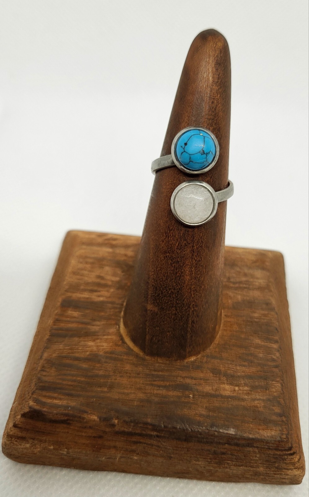 UNISEX GENUINE GEMSTONE ADJUSTABLE PINKY RING | eBay