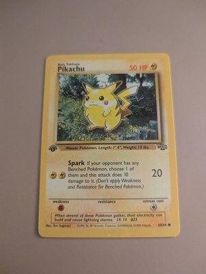 1st Edition Pikachu Jungle 1999 Red Cheeks 60/64 Pokemon Card | eBay