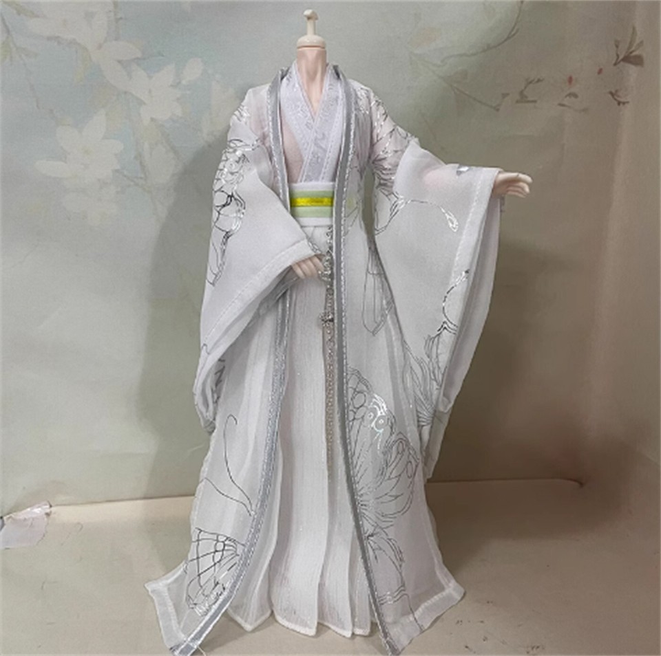 1/6 Ancient Hanfu Shirt Robe Dress Suit Outfit Clothes Model - 12inch ...