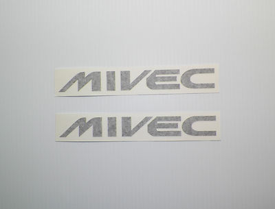 New Mitsubishi MIVEC Logo Decal Pair VVT Turbo Lancer EVO Galant ...