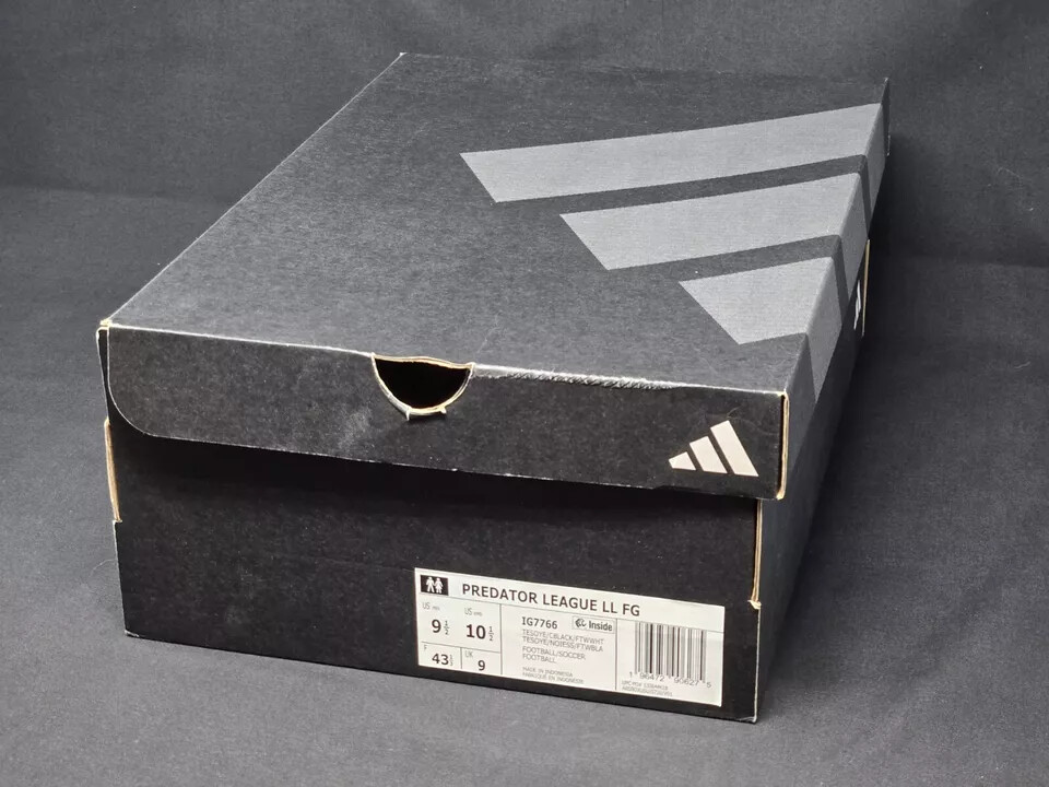 Adidas Predator 24 League Laceless FG Cleats Mens Yellow Black Energy ...