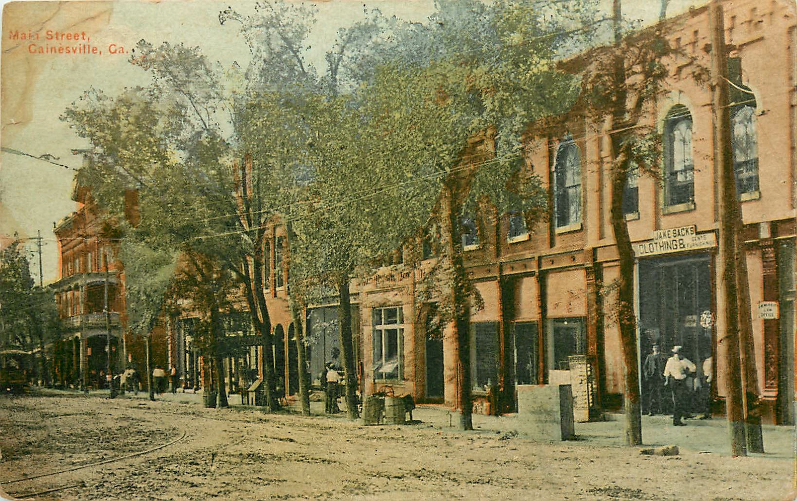 Georgia, GA, Gainesville, Main Street 1911 Postcard | eBay
