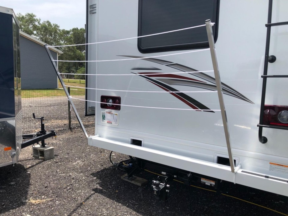 Portable Clothesline for Travel Camper RV Bumper Mount Clothes Drying ...