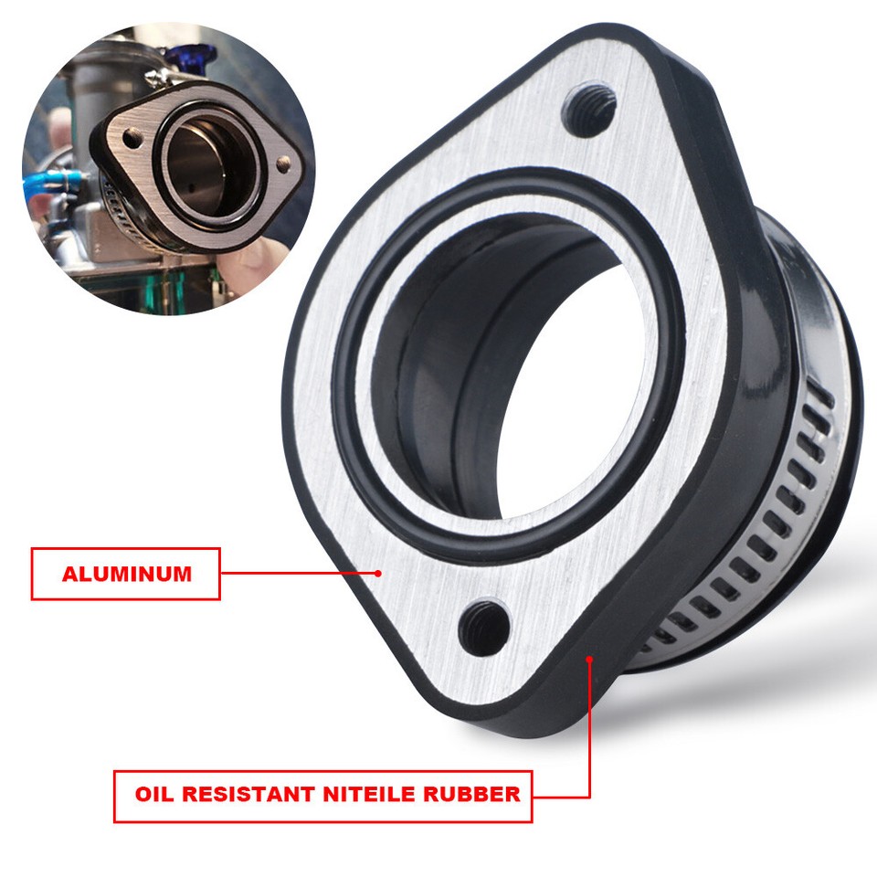 48mm Flange Intake Adapter Carb Manifold Boot For PE 26/28/30mm PWK 24 ...
