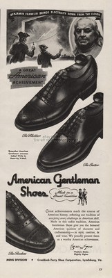 1944 Craddock Terry Shoe Corp Lynchburg VA Benjamin Franklin ...