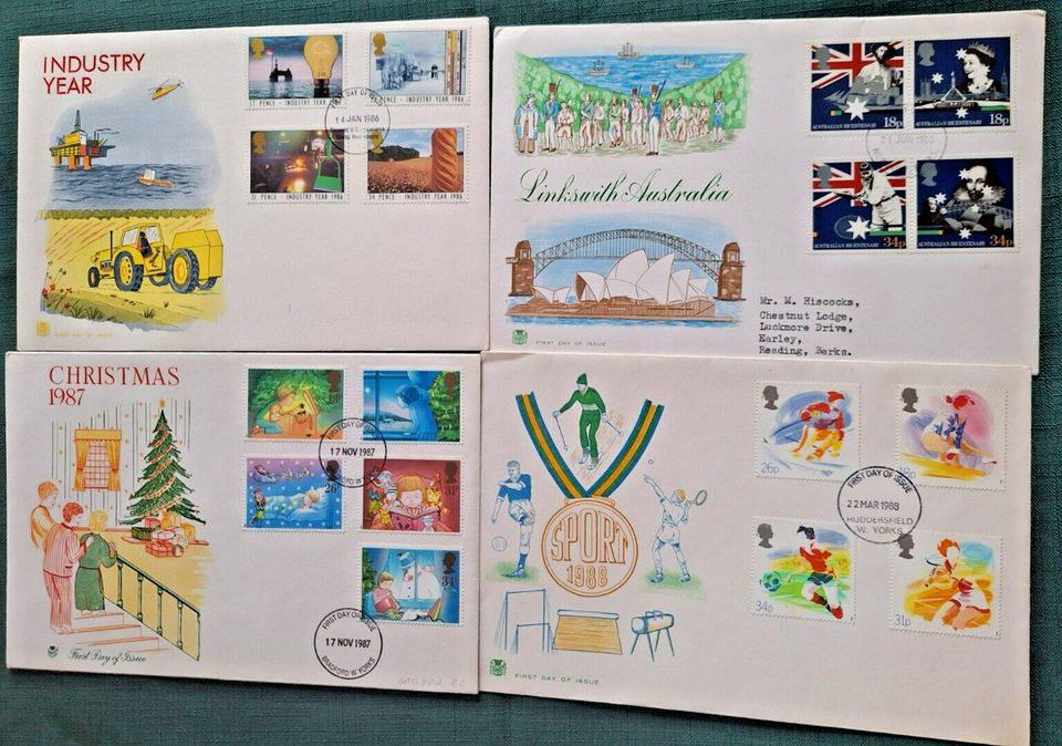 1980 TO 1988 41 STUART FDCs MAJORITY WITH LOCAL CDS (BLANK/TYPED ...