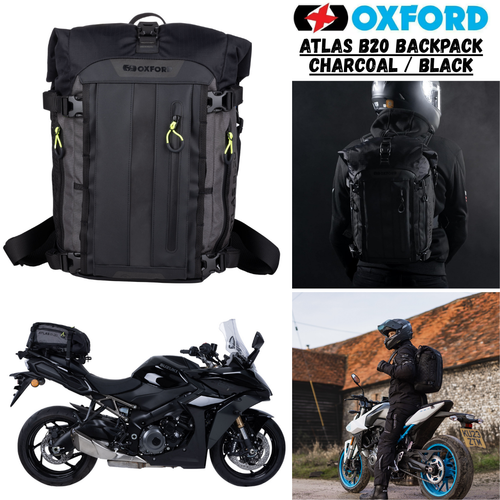 Oxford Atlas B20 Advanced Backpack Modular Motorcycle Luggage Bag 20L ...