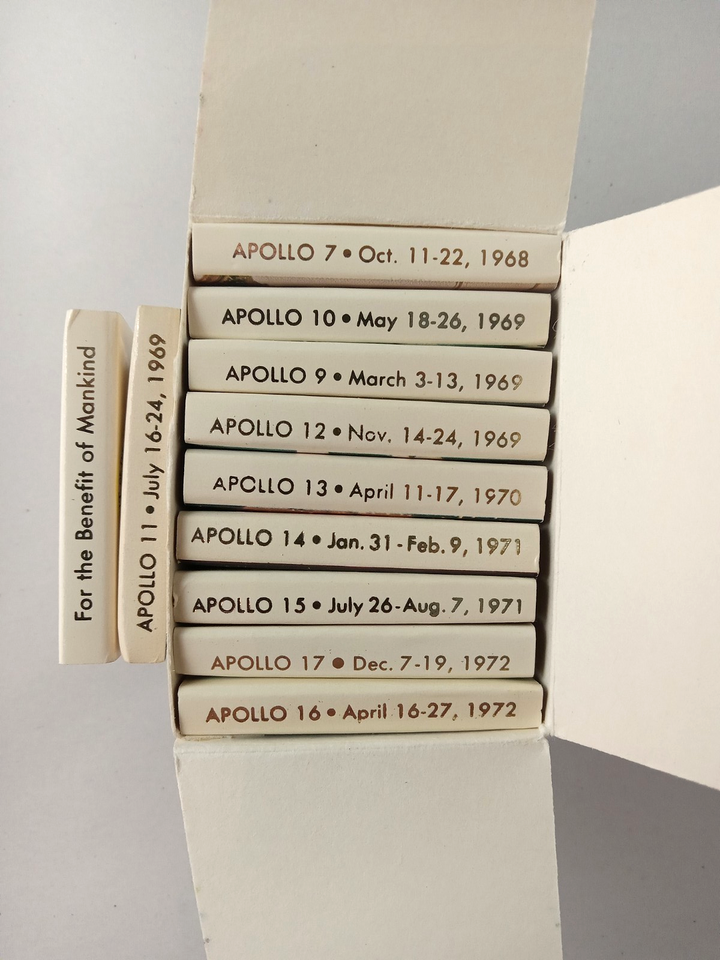 11 NASA Apollo Missions Unstruck Full Matchbook Set & 7 MOON LANDING ...