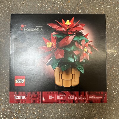 LEGO Icons POINSETTIA Holiday Botanical Collection 10370 Building Set ...