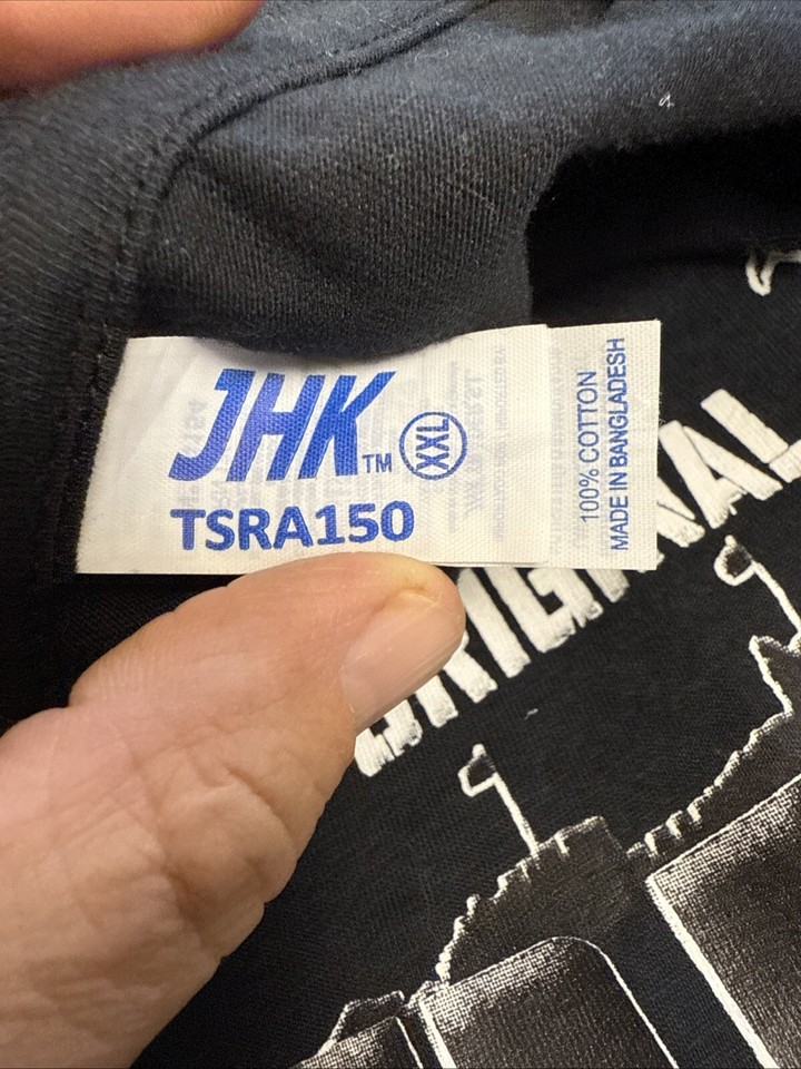 JHK Original Portugal Street Wear Short Sleeve Black T-Shirt Size XXL ...