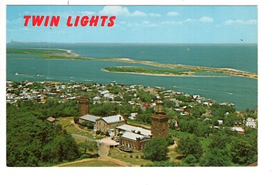 Atlantic Highlands, NJ Twin Light Light House 1970s Chrome | eBay