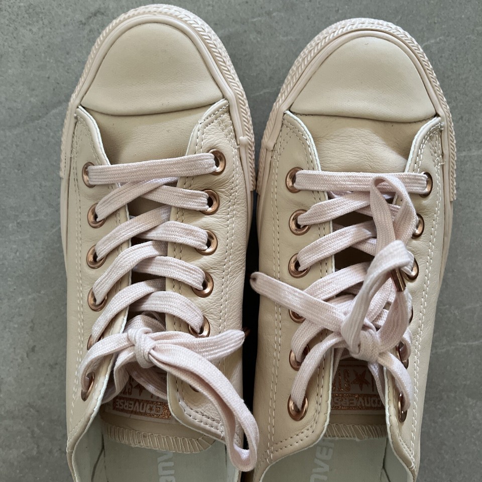 Converse Chuck Taylor Pastel Leather Ox Sneakers Shoes Women's 553244C ...